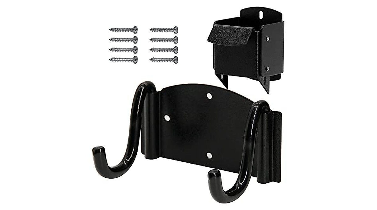 Sturdy Wheelbarrow Holder for Space-Saving Storage