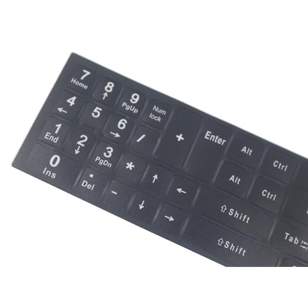 2PCS Number Keyboard Stickers, Universal Matte Keyboard Number Pad Replacement Stickers for Wireless Numeric Pad Keypad of Laptop, Desktop, Computer