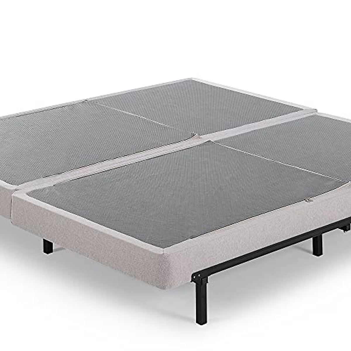 ZINUS No Assembly Metal Box Spring / 5 Inch Mattress Foundation / Sturdy Metal Structure, Split King