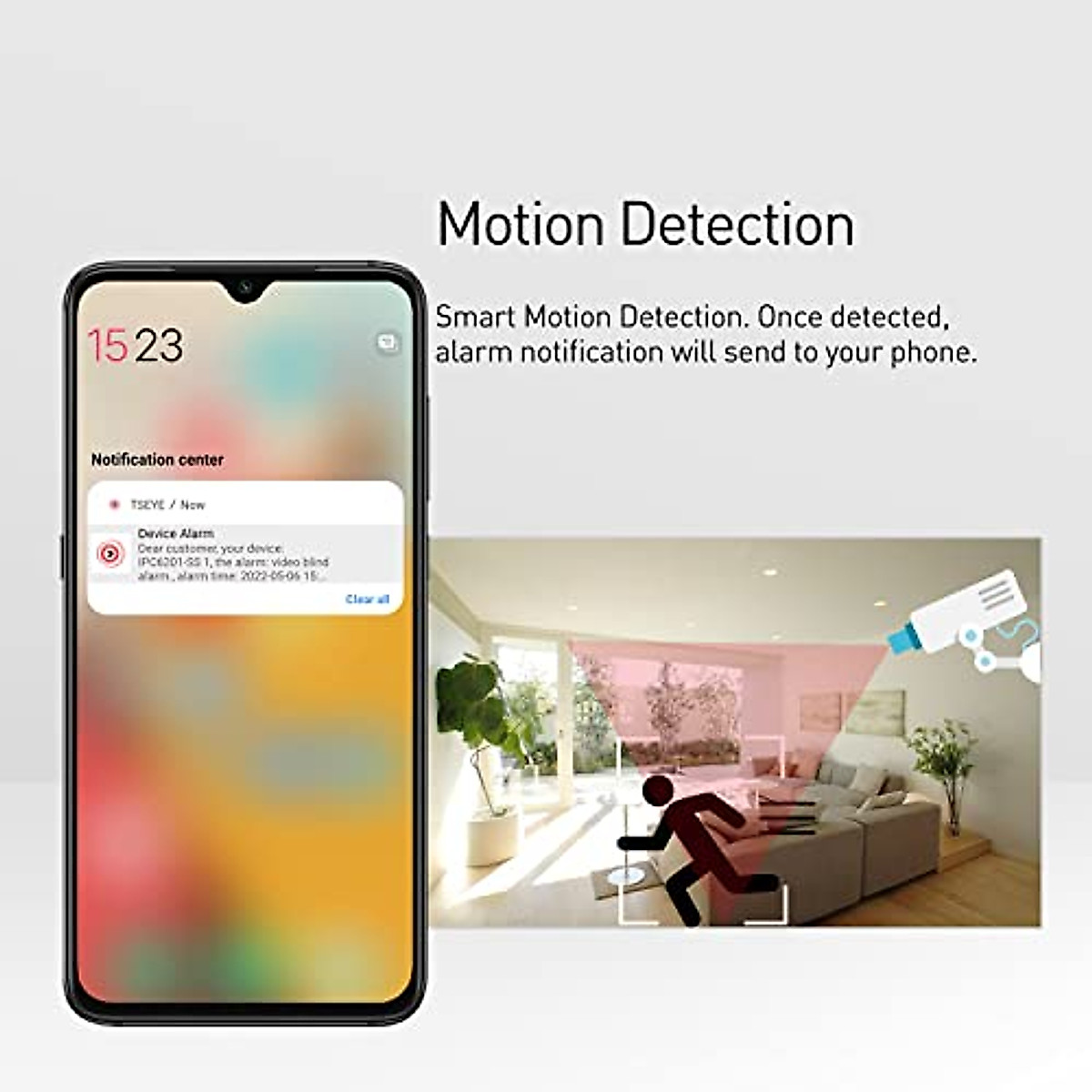 REVODATA 5MP POE IP Camera,UltraHD Mini Security Camera Outdoor, IP65 Waterproof, 10M IR Night Vision, 3.6mm Lens, Motion Detection,Smart Phone/PC App (I704-P)