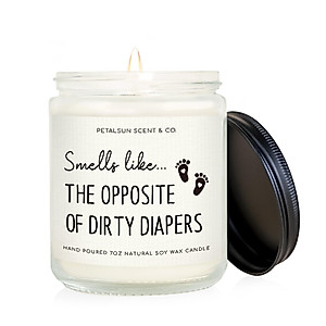 PETALSUN New Mom Gifts, Mom to Be Gift, Gifts for New Mom- Handmade Lavender Natural Soy Wax Candle(7oz)- First Time Mom Gift, Pregnancy Gifts for New Mom
