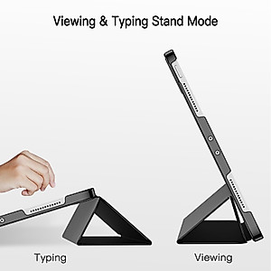 JETech Case for iPad Pro 11 Inch, 2022/2021/2020 Model, Slim Stand Hard Back Shell Smart Cover with Auto Wake/Sleep (Black)