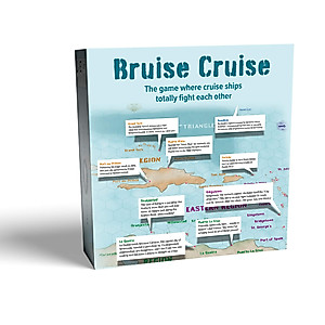 Bruise Cruise: The Board Game. 2-4 Players, a Humorous Strategy Game of Caribbean Cruising and Naval Warfare Set in The Year 2042.