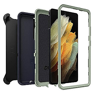OtterBox DEFENDER SERIES SCREENLESS Case Case for Galaxy S21 Ultra 5G (ONLY - DOES NOT FIT non-Plus or Plus sizes) - VARSITY BLUES (DESERT SAGE/DRESS BLUES)
