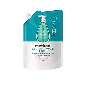 Method Gel Hand Soap Refill, Waterfall, Biodegradable Formula, 34 fl oz (Pack of 6)