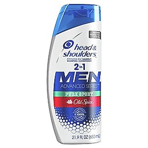 Head & Shoulders Old Spice Pure Sport Dandruff 2 in 1 Shampoo and Conditioner, 21.9 fl oz