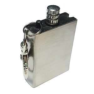 Yuauy 10 Pcs Emergency Hiking Survival Camping Fire Starter Flint Metal Match Lighter Matchbox Fire Starter for Camping Outdoor