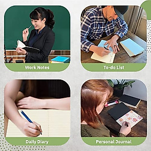 Simply Genius A5 Notebooks for Work, Travel, Business, School & More - College Ruled Notebook - Softcover Journals for Women & Men - Lined Note Books with 92 pages, 5.5" x 8.3" (Navy, 6 pack)