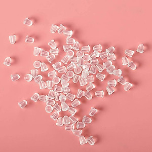 14K Gold Earring Hooks Real Hypoallergenic 100Pcs Ball Dot Ear Wires + Fish Hooks Jewelry Making Supplies Findings with 100Pcs Clear Rubber Earring Backs for DIY Jewely