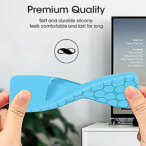 Remote Protective Case Covers,Shockproof Silicone Remote Bumper Back Cover,Remote Holder Skin Sleeve Accessories,fit Samsung BN59-01315A BN59-01199F AA59-00666A BN59-01301A Remote Control-Glowblue