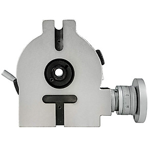 BestEquip Rotary Table 6inch(150mm) Horizontal Vertical Milling Table 2/5inch(10mm) 4-Slot Milling Rotary Table MT-2 Rotary Table for Milling with Indexing Plate Set for Precision Milling Drilling