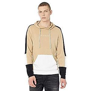 Karl Lagerfeld Paris Color-Blocked Hoodie Sand SM