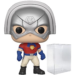 Suicide Squad - Peacemaker Funko Pop! Vinyl Figure (Bundled with Compatible Pop Box Protector Case), Multicolored, 3.75 inches