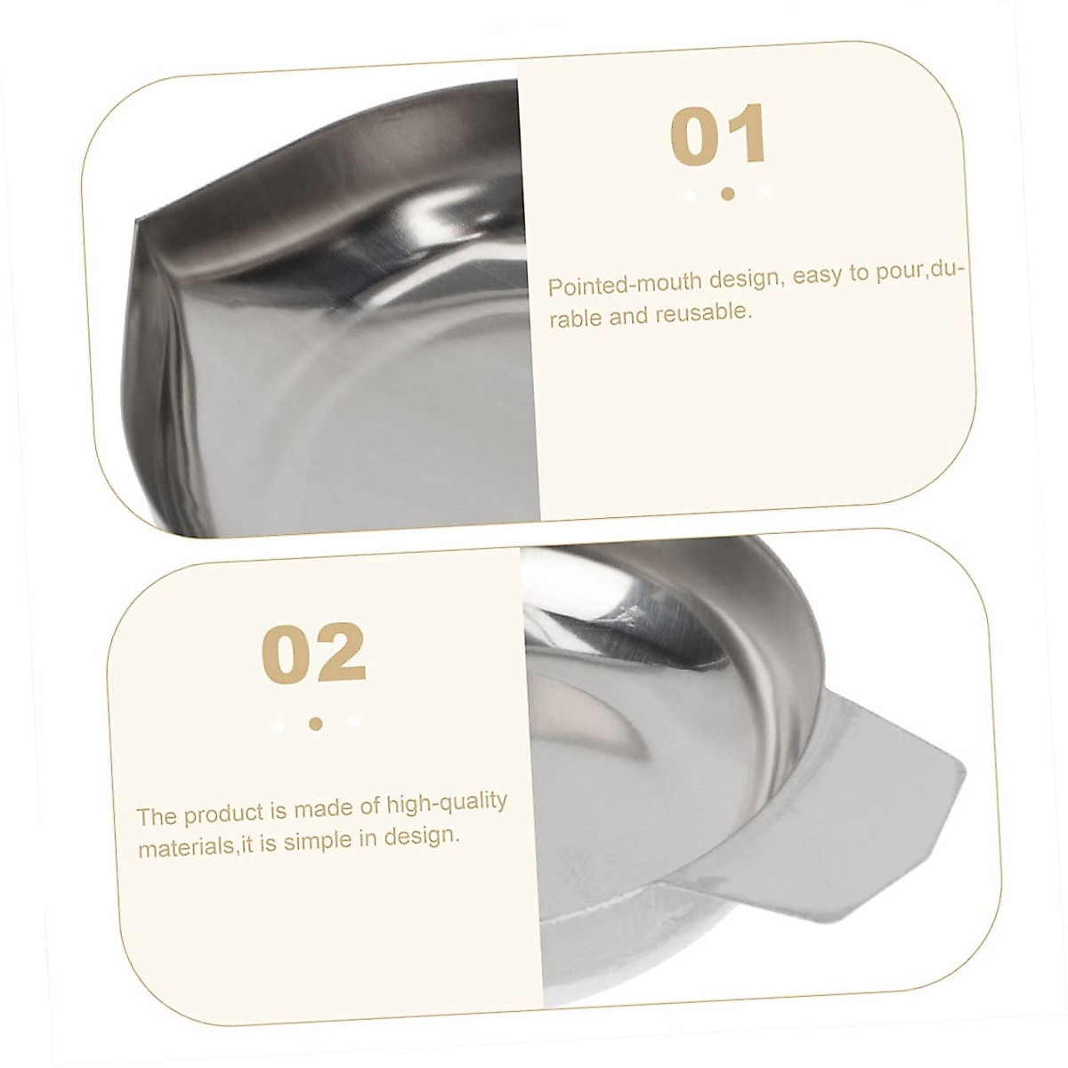 Weigh Boats 2pcs Stainless Steel Weighing Pan Laboratory Weighing Plate Weigh Gram Stainless Steel Metal Trays Plastic Jewels Aluminum Tray Household Scale Tray Weighting Gadget