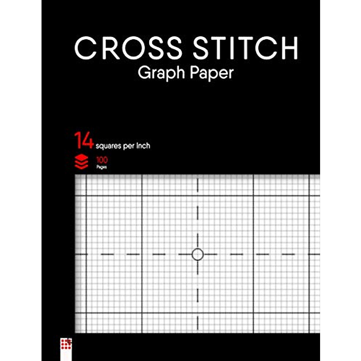 Cross Stitch Graph Paper Notebook: Cross stitching in 14 squares Per inch grid. The 14 lines per inch chart makes it easy to create simple or complex Embroidery paterns & Needlework designs. Din A4