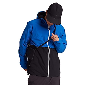 Burton Mens Multipath Hooded Insulated Jacket, Lapis Blue/True Black, Medium