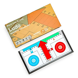 Ludo Magnetic Folding Travel Board Game Set - 9.75 Inches