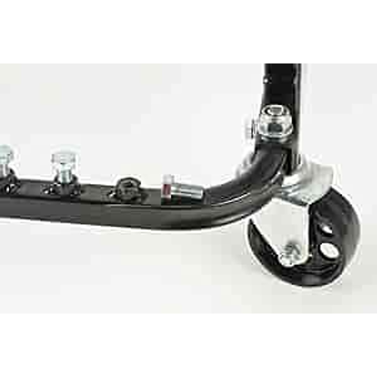 JEGS Engine Cradle with Wheels | Chevy Small Block and Big Block | Black Powder Coat | 3” Heavy Duty Steel Construction Wheels | 750 LBS Capacity | Storage Hardware Included | Easy Assembly