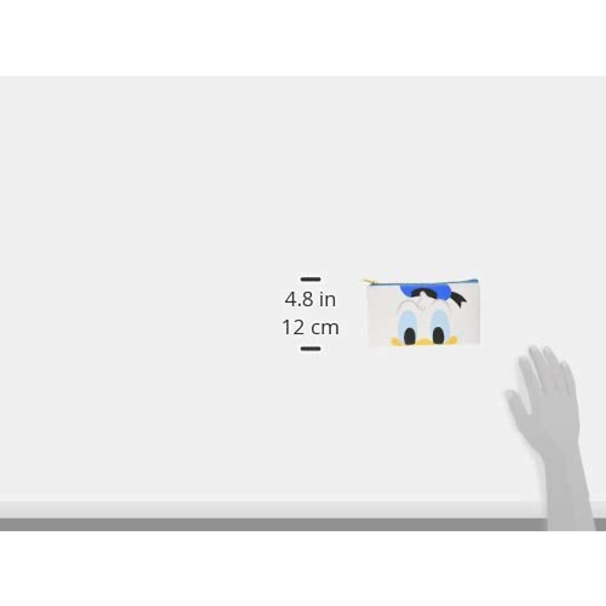 Tees Factory DN-5533187DO Disney Donald Duck Flat Pouch, 0.6 x 4.1 x 7.5 inches (1.5 x 10.5 x 19 cm)