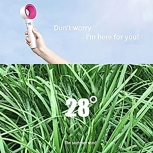 RNSUNH Mini Portable Fan Bladeless Handheld Fan for Eyelash Extension Quiet Portable Rechargeable Handheld Lash Fan with 3 Speeds Air Conditioning Blower for Essential Eyelash Extension Supplies