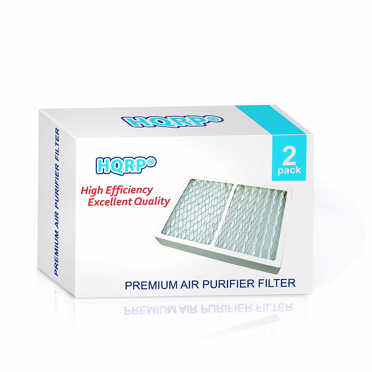 HQRP 2-Pack Air Cleaner Filter Compatible with Hunter HEPAtech 30097, 30180, 30183, 30932 Air Purifiers