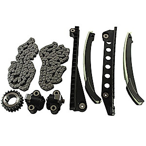Timing Chain Kit with Tensioner Guides Cover Gaskets Cam Phaser Engine Variable Camshaft Timing Cam Phaser VCT VVTi Actuator Timing Sprocket Bolt Gaskets For Ford TRITON 3-Valve F150 F250 Expedition