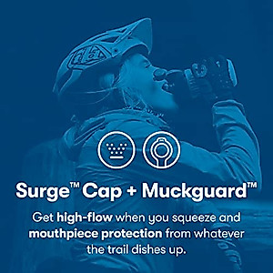 Polar Bottle - Session - 15oz Muck - Navy Blue - Water Bottle – Ideal for Your Mountain Bike Adventure - Fits Most Bike Bottle Cages