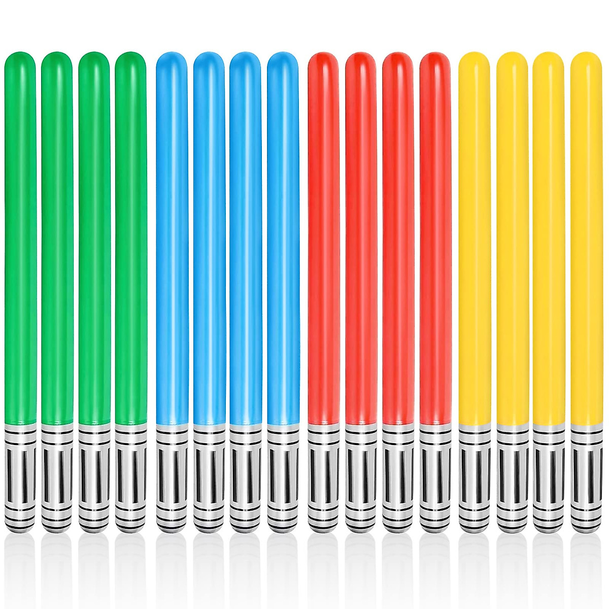 16 PCS Inflatable lightsaber - LIYDE Light Saber Sword Toys Party Bags Stocking Stuffers Favors Inflatable Swords for Star Wars Themed Party,Cosplay Party