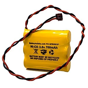 Sure-Lites 026-148 026148 SL026148 SL-026148 SL-026-148 3.6v 700mAh Ni-CD Battery Pack Replacement for Emergency/Exit Light NNYXSB