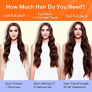 Full Shine Black Clip in Hair Extensions 24 Inch Remy Hair Extensions Clip in Human Hair Jet Black Natural Hair Clip in Extensions for Long Hair Black Hair Extensions 7 Pieces