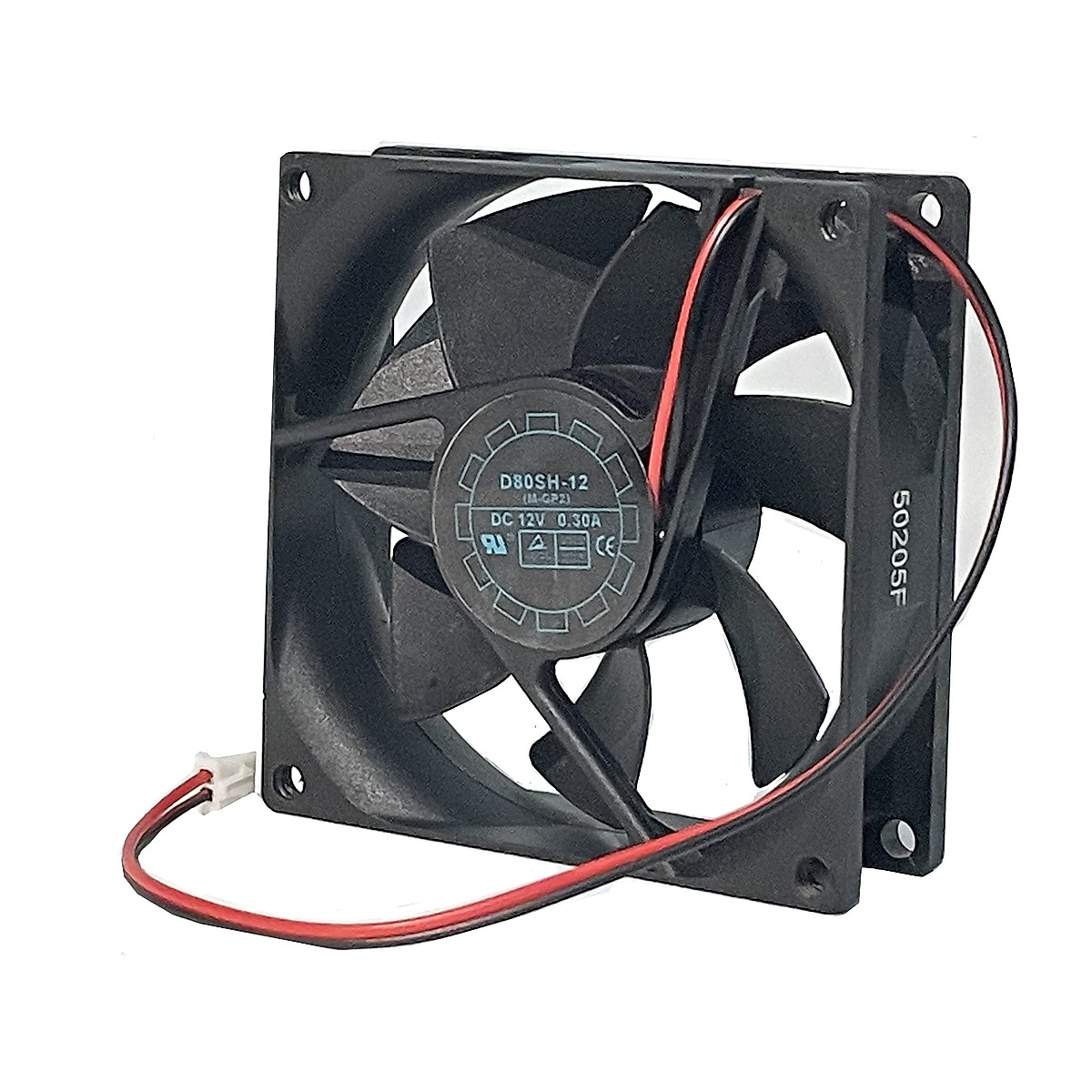 D80SH-12 Fan M-GP2 0.30amp 2.16W 80mm 8025 2-Wire Power Supply Cooling Fan