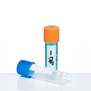 Cryogenic Vials 2ml - Cryo Tubes with Screw Caps - Self Standing Cryogenic Vial (2ml-Blue/(500pcs))