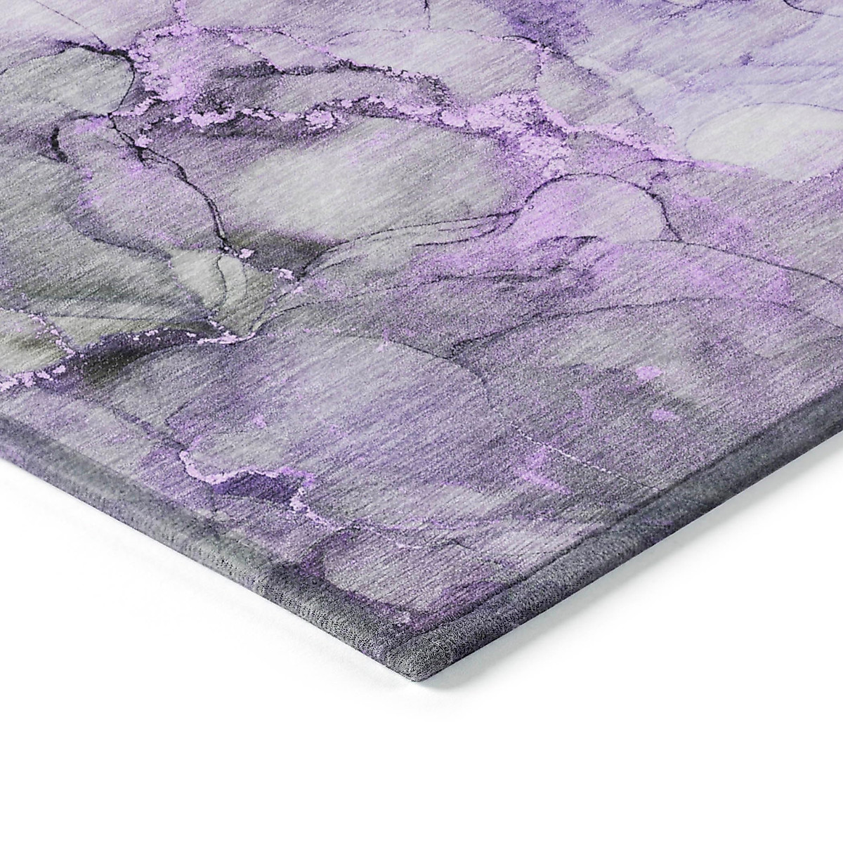 Addison Rugs Chantille ACN520 Purple 2'6" x 3'10 Indoor Outdoor Area Rug, Stain Resistant, Machine Washable, Non Shedding, Bedroom, Living Room, Dining Room, Kitchen Rug