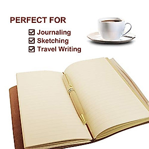 Engraved Leather Notebook To My Wife Gifts- Hand-Crafted Genuine Leather Journal for Travel Diary Journal Sketch Book - Perfect Anniversary Christmas For Wife Gifts (To My Wife)