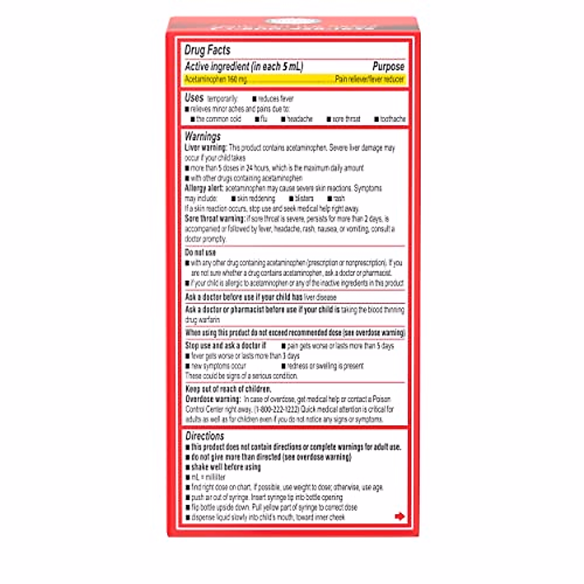 Tylenol Infants Acetaminophen Liquid Medicine, Grape, 1 fl. oz