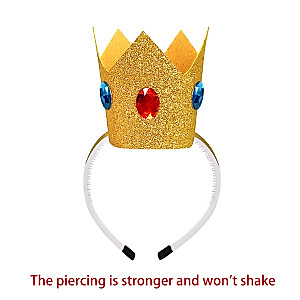 Zalongye Princess Peach Costume Dress for Girls cosplay Halloween Party Dress Up princess peach Dress（110）