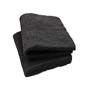 2 PACK Super Activated Carbon Pad 18" x 10" Cut to Fit for Aquariums Pond Nitrate Ammonia, Phosphate Remover Pads, and Dual Bonded Pads for Fresh Water & Saltwater Aquariums, Terrariums & Hydroponics!