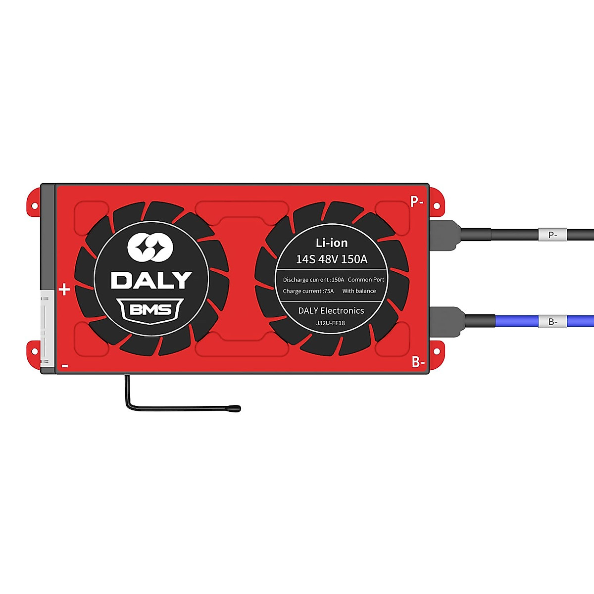 DALY BMS Li-ion 14S 48V 150A PCB Battery Protection Board Common Port with Balance for Lithium Battery Pack Rated 3.7V(Standard BMS,150A)