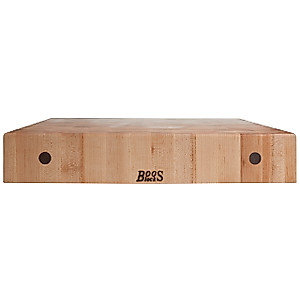 John Boos Block CCB24-S Classic Collection Maple Wood End Grain Chopping Block, 24 Inches x 24 Inches x 4 Inches