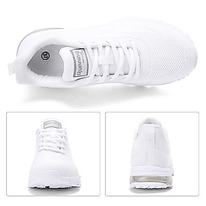 Akk Womens Air Running Shoes - Lightweight Women Sneakers Air Cushion Walking Tennis Shoes for Women Gym Jogging Workout A-Black