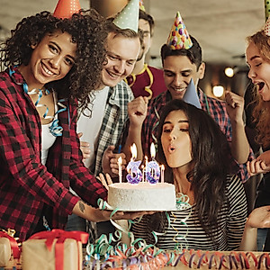 Birthday Candles Number 30 Candle, Butterfly 30th Birthday Decorations for Women/Girl, Purple Happy Birthday Candle for Cake, Handmade Sequin Numeral Candle Wedding Cake Topper Anniversary Party Decor