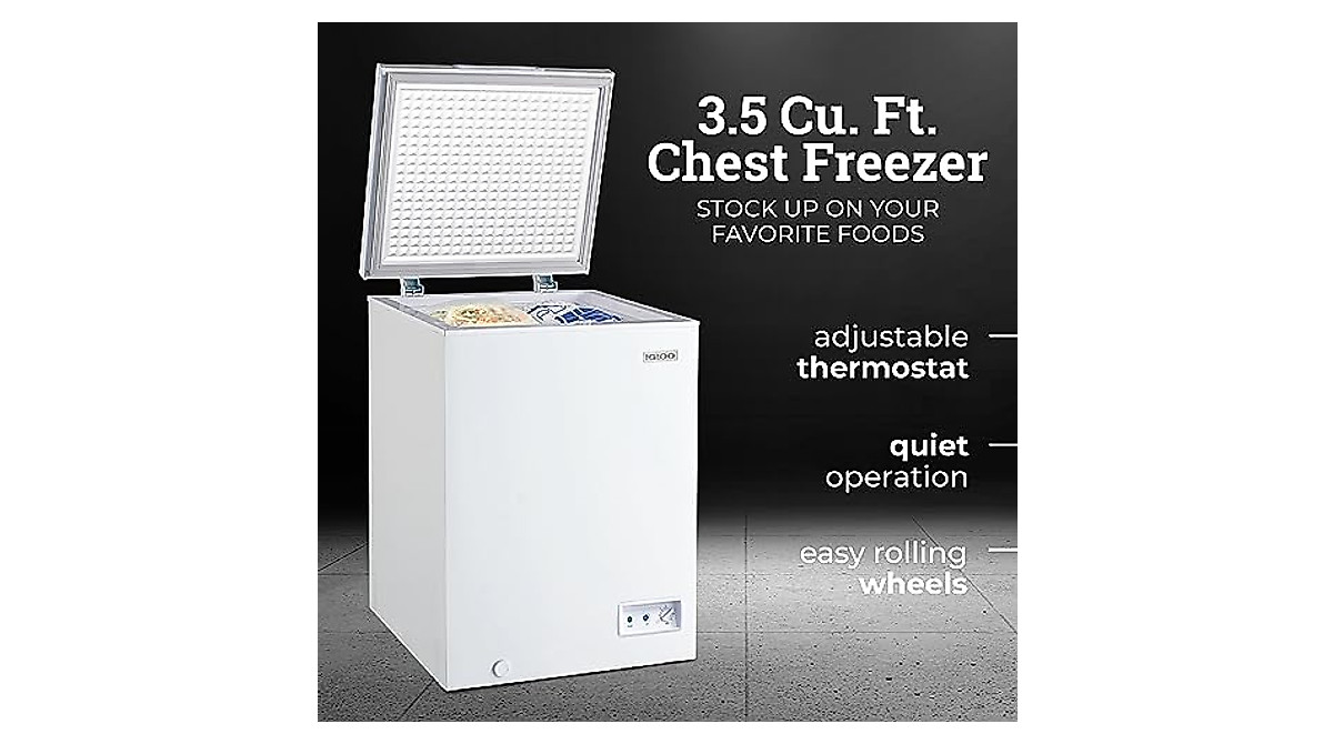Igloo 3.5 Cu. Ft. Chest Freezer for Home & Garage Storage