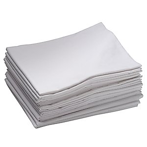 ECR4Kids Cot Sheet, Toddler Size, Rest Time Accessories, White, 12-Pack
