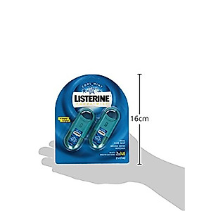 Listerine Pocketmist Cool Mint Oral Care Mist to Get Rid Of Bad Breath, 0.26 Fl Oz (Pack of 2)
