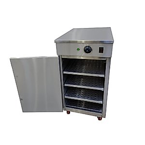 Electric Hot Box Food Warmer 4 Layers Warming Cabinet Catering Heated Display for Pizza Pretzel Hamburger Bun Bread Countertop Top (4 Layer)