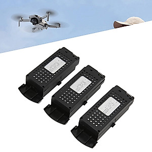 PUSOKEI 3PCS RC Drone Battery, 3.7V 1800mAh High Capacity UAV Battery, Remote Control UAV Battery with Charging Cable, Replacement Battery for SG S6 G6 Q6 RC Drone