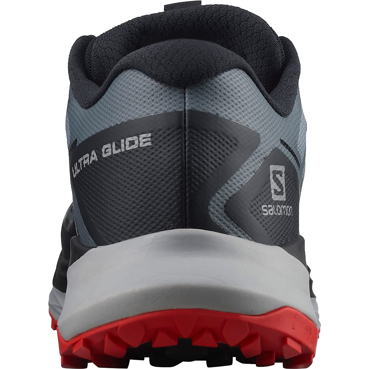 Salomon Men's Ultra Glide Hiking Shoe, Black/Alloy/Goji Berry, 10