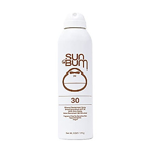 Sun Bum Mineral SPF 30 Sunscreen Spray | Vegan and Reef Friendly (Octinoxate & Oxybenzone Free) Broad Spectrum Natural Sunscreen with UVA/UVB Protection | 6 oz (packaging may vary)