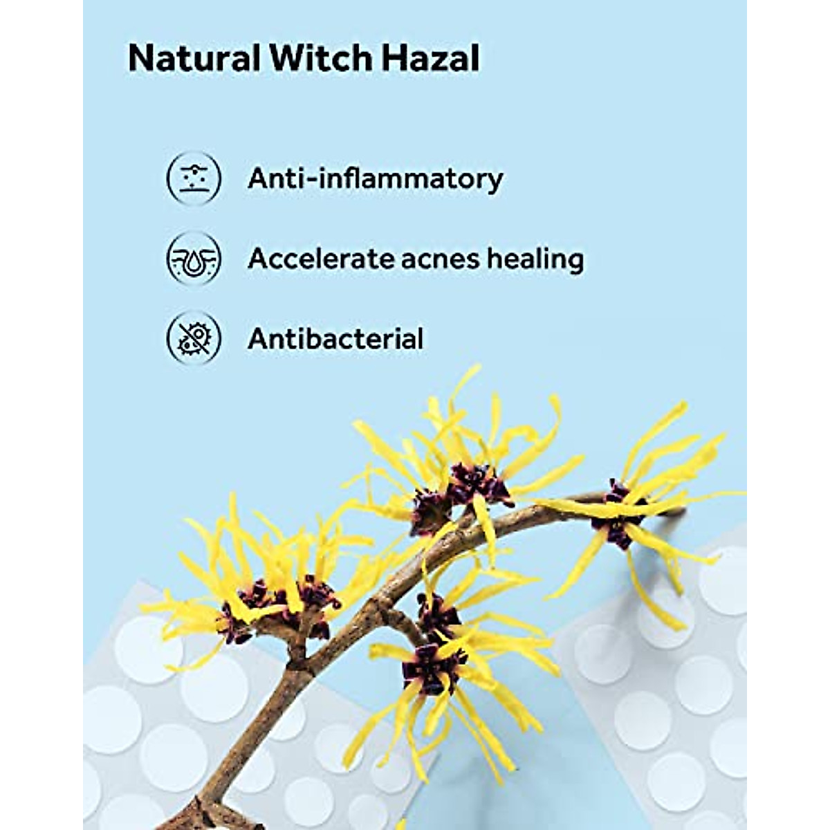 LitBear Acne Pimple Patches- Day and Night 4 Sizes 180 Dots Thin & Thick Hydrocolloid Patches with Witch Hazel, Tea Tree & Calendula Oil, Extra Adhesion Pimple Patches for Face Zit Patch Acne Dots