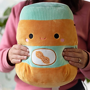 Squishmallows 10" Antoine The Peanut Butter - Officially Licensed Kellytoy Plush - Collectible Soft & Squishy Stuffed Animal Toy - Add to Your Squad - Gift for Kids, Girls & Boys - 10 Inch